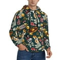 Honeii Vintage Casino Chips Pattern Mens Hoodies Men's Loose Sleeve ...