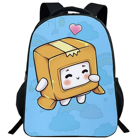 Lankybox Cartoon Printing Backpack Print Student Backpack School Bag ...