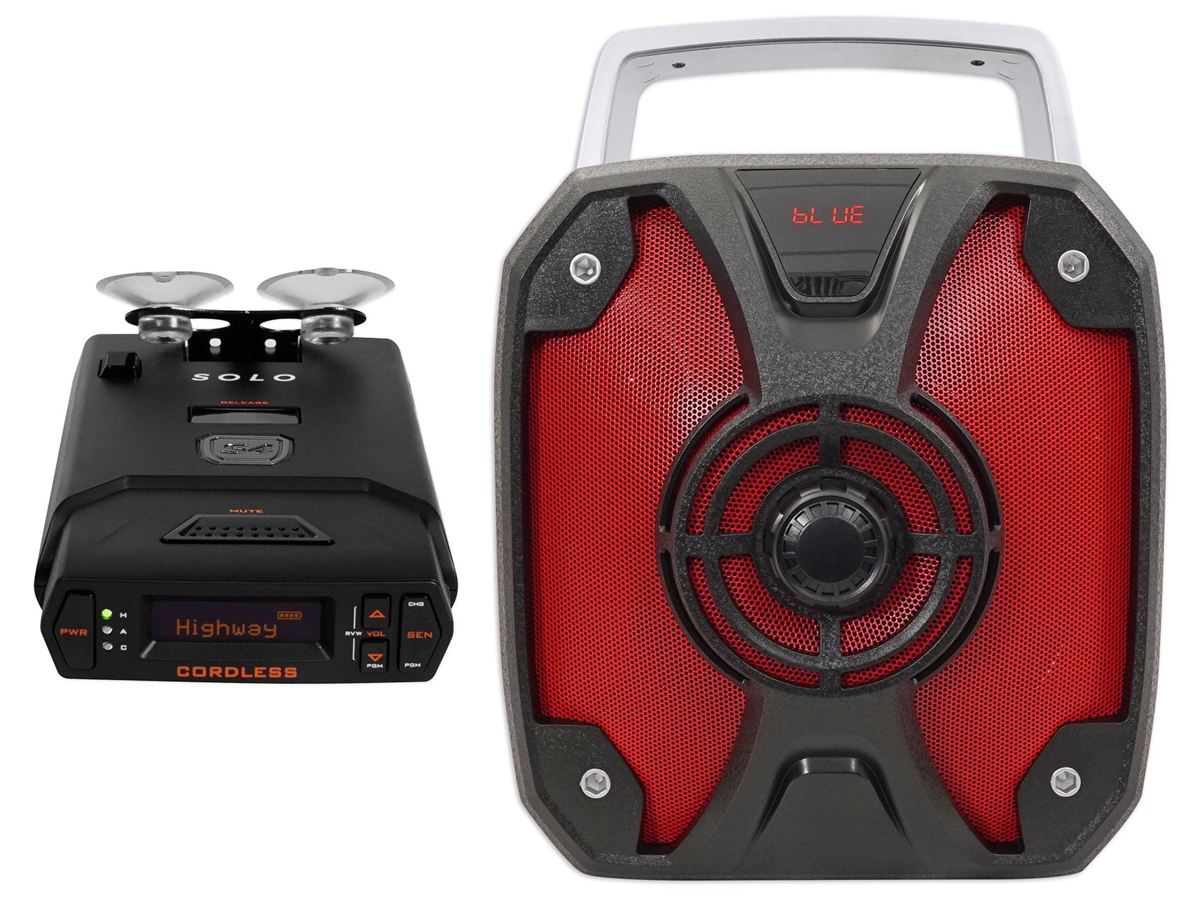 Escort SOLO S4 Cordless Battery Operated Radar Laser Detector + ROCKBOX ...