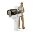 Step2 Hudson 58" All-in-One Plastic Mailbox and Over Post Kit with ...