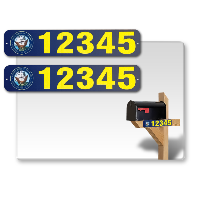 2 Pack Single Sided Customized Horizontal 911 Emergency Mailbox Address ...