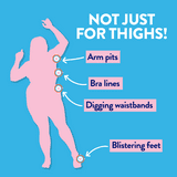 Megababe Thigh Rescue Anti-Chafe Stick, Body Chaffing Prevention, Leg ...