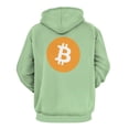 Bitcoin Logo Hoodies for Men Women, Pullover Hoodie with Kangaroo ...
