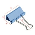 60Pcs Colorful Metal Binder Clips File Paper Clip Office Supplies 15mm ...