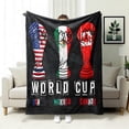 2026 US-Canada-Mexico Football World Cup Flannel Blanket, skin-friendly ...
