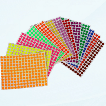 Color Coding Labels 3/8" (0.375) inch 10 mm Round Dot Stickers in 10 ...
