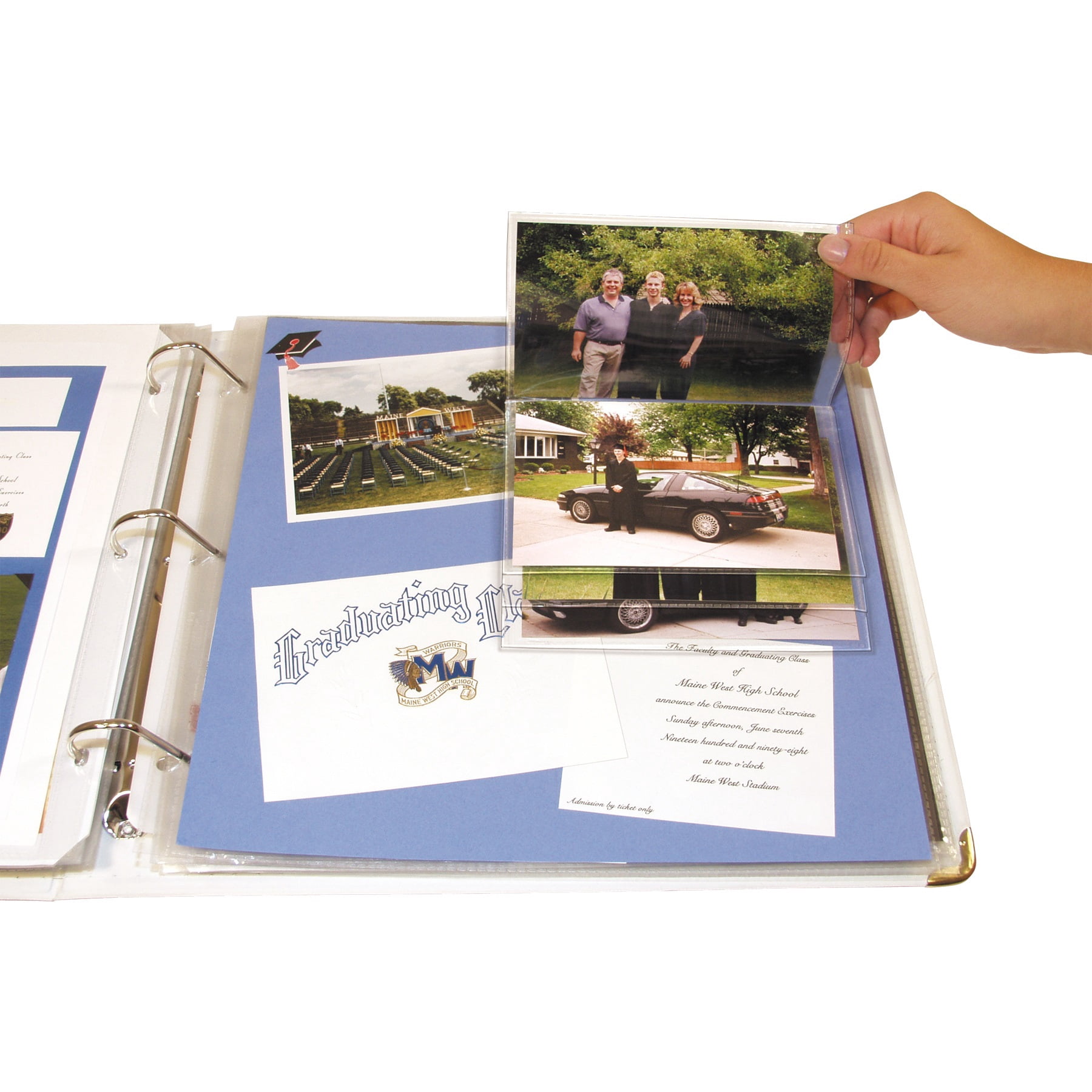 Memory Book Scrapbook Flip Pocket, Clear, 6/PK (Set of 3 PK) - Walmart.com