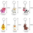 24 Pack Farm Keychains for Barnyard Party Favors Supplies, Party Bag ...
