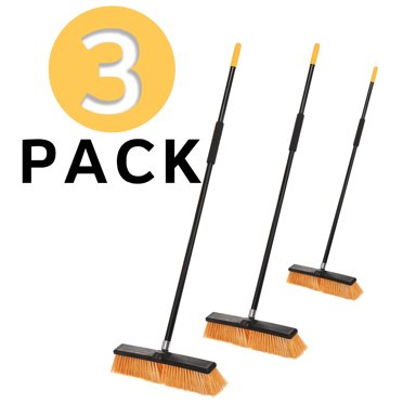 Midwest Rake Street And Landscape Broom, 18 In. With 60 In. Ergonomic ...