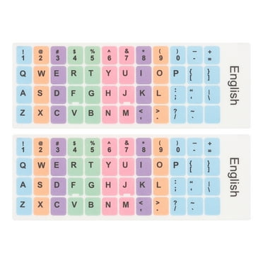 Uxcell Universal English Keyboard Stickers, Replacement Keyboard ...