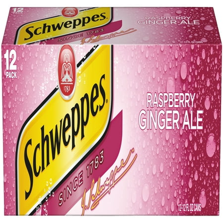 Schweppes Raspberry Ginger Ale, 12 fl oz, 12 pack - Walmart.com