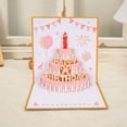 CHENJIANDONG 3D Three-Dimensional Birthday Greeting Card, Color ...