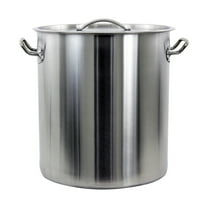Chard 42-qt. Large Cooking Stainless Steel Pot with Steamer Strainer ...