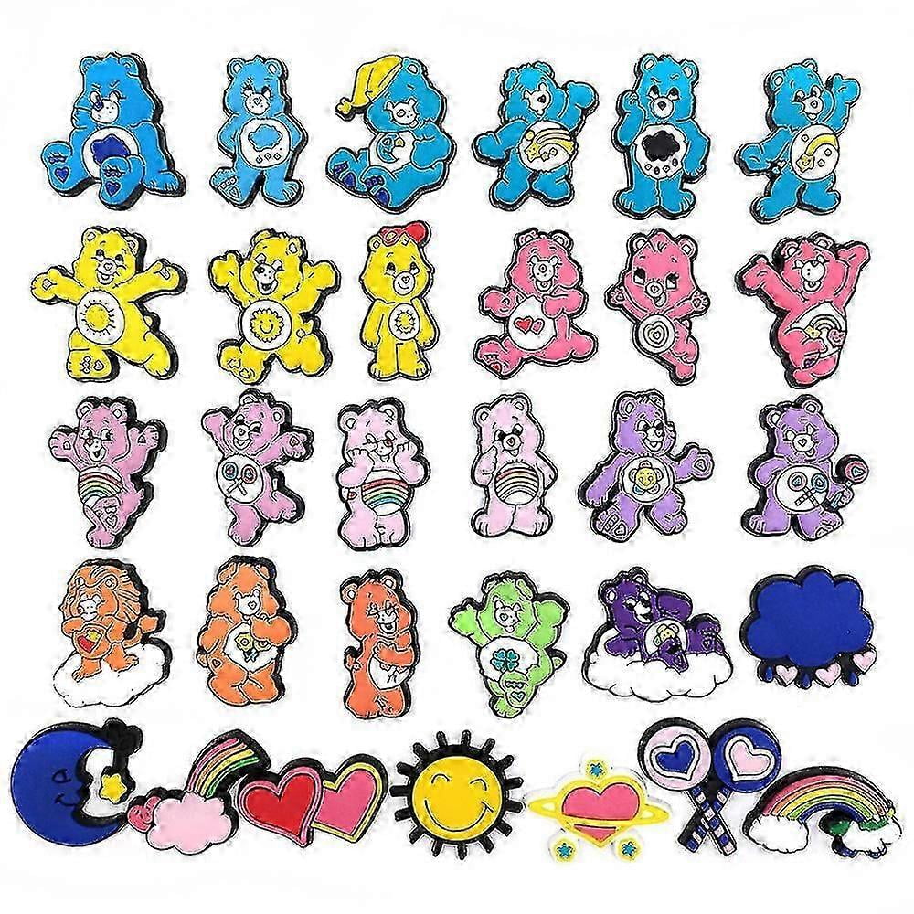 Click here for Luoshangyuan 31pcs Cute Rainbow Bears Shoe Charms... prices