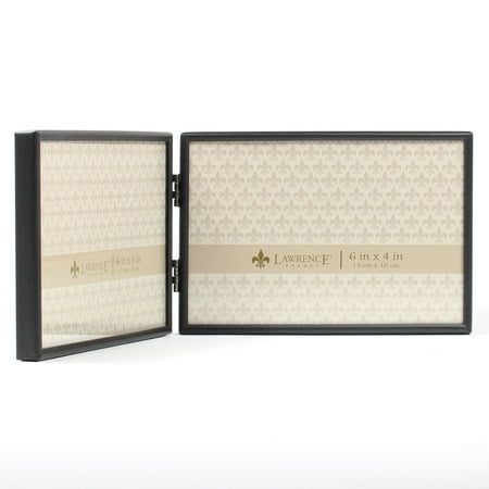 6x4 Hinged Double Simply Black Picture Frame - Walmart.com
