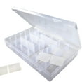 Craft County Embroidery Floss Thread Organizer Box, Clear White Plastic ...