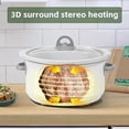 3.5 Quart Small Slow Cooker, Safe Crock/Ceramic Inner Pot and Glass Lid ...