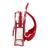 Eastsport Unisex Clear Mini Dome Backpack, Red Trim - Walmart.com