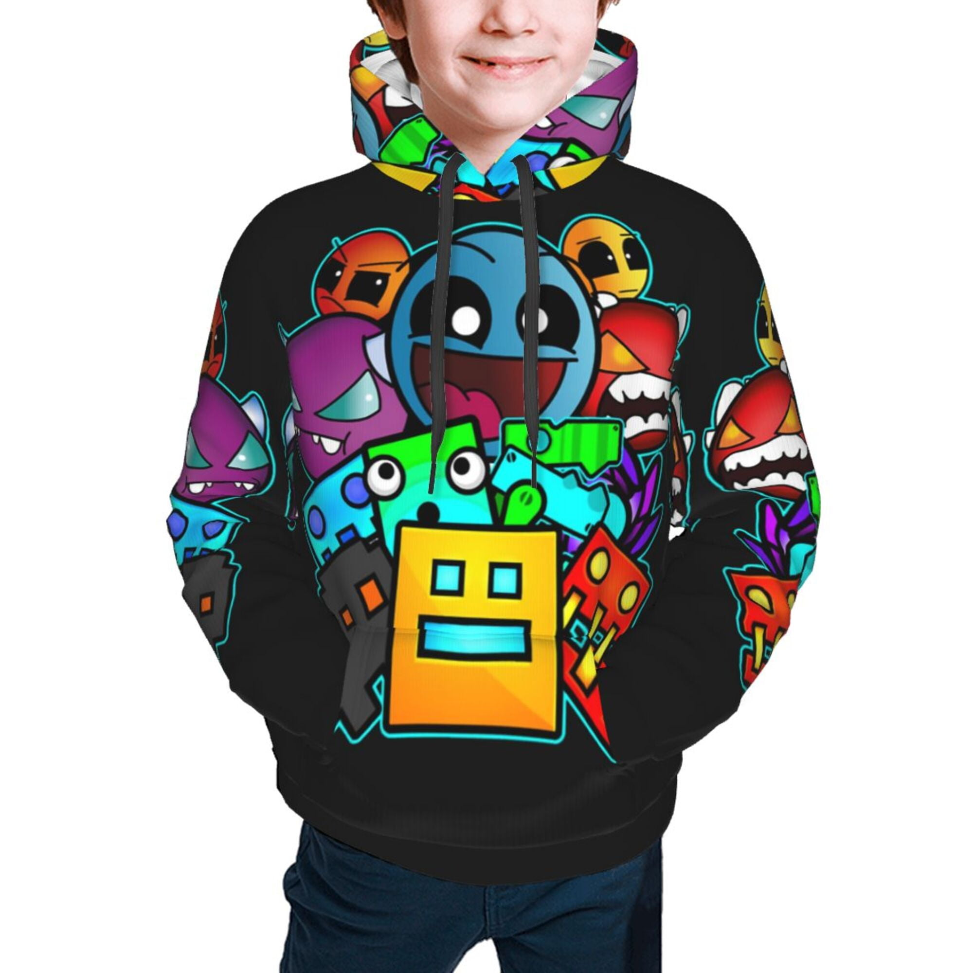 Click here for Owbnaa Geometry Gaming Dash Hoodie Long Sleeve Pul... prices