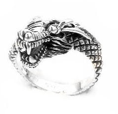 Sterling Silver Wrapped Snarling Dragon Ring - Walmart.com