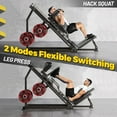 Garvee Leg Press Hack Squat Machine, 1400 Lb Capacity, 2-in-1 Design ...