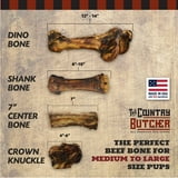 The Country Butcher 7" Beef Center Dog Bones with Marrow & Meaty Pieces ...