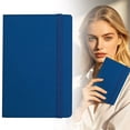 A6 Hardcover Notebook With Pen Loop Pocket Journal College Ruled Memo ...