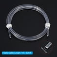 Uxcell 3mm 1m PMMA Side Glow Fiber Optic Cable Kit with LED Aluminum ...