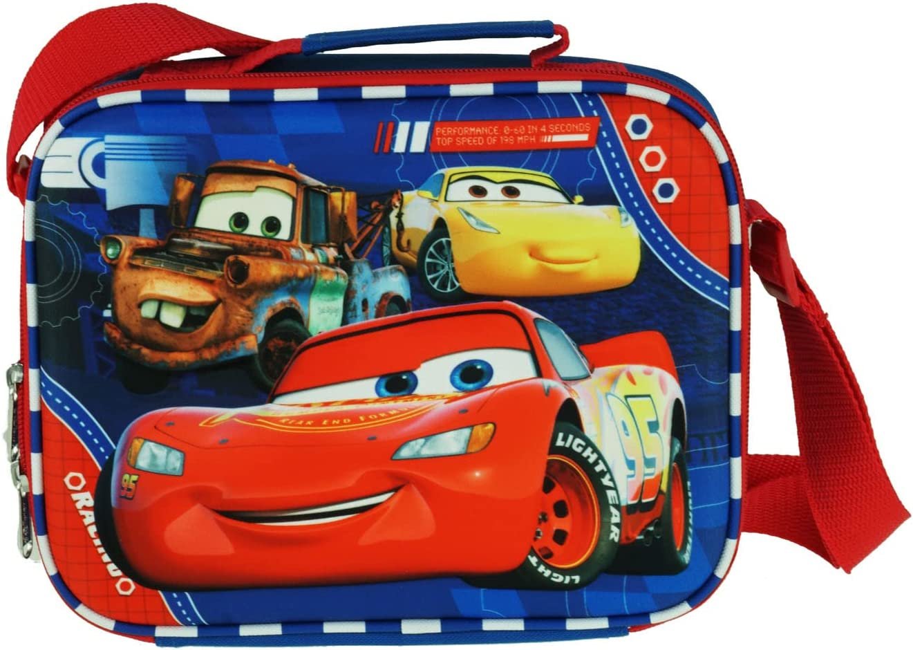Ruz Disney Cars Lighning McQueen 3-D EVA Molded Lunch Box - Walmart.com