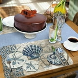 CounterArt "Tide Pool Shells" 4 Pack Reversible Flexible Plastic ...