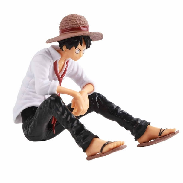 Luffy Action Figure,Anime Characters Sitting Luffy Luffy Figurine Doll ...