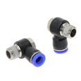Hexagonal Air Pneumatic Pipe Connector 4mm-12mm OD Hose Tube 1/8" 1/4" 3/8" 1/2" BSP Male Thread ...