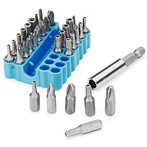 33 Piece Tamper Proof Security Screwdriver Bit Set with Magnetic Bit ...
