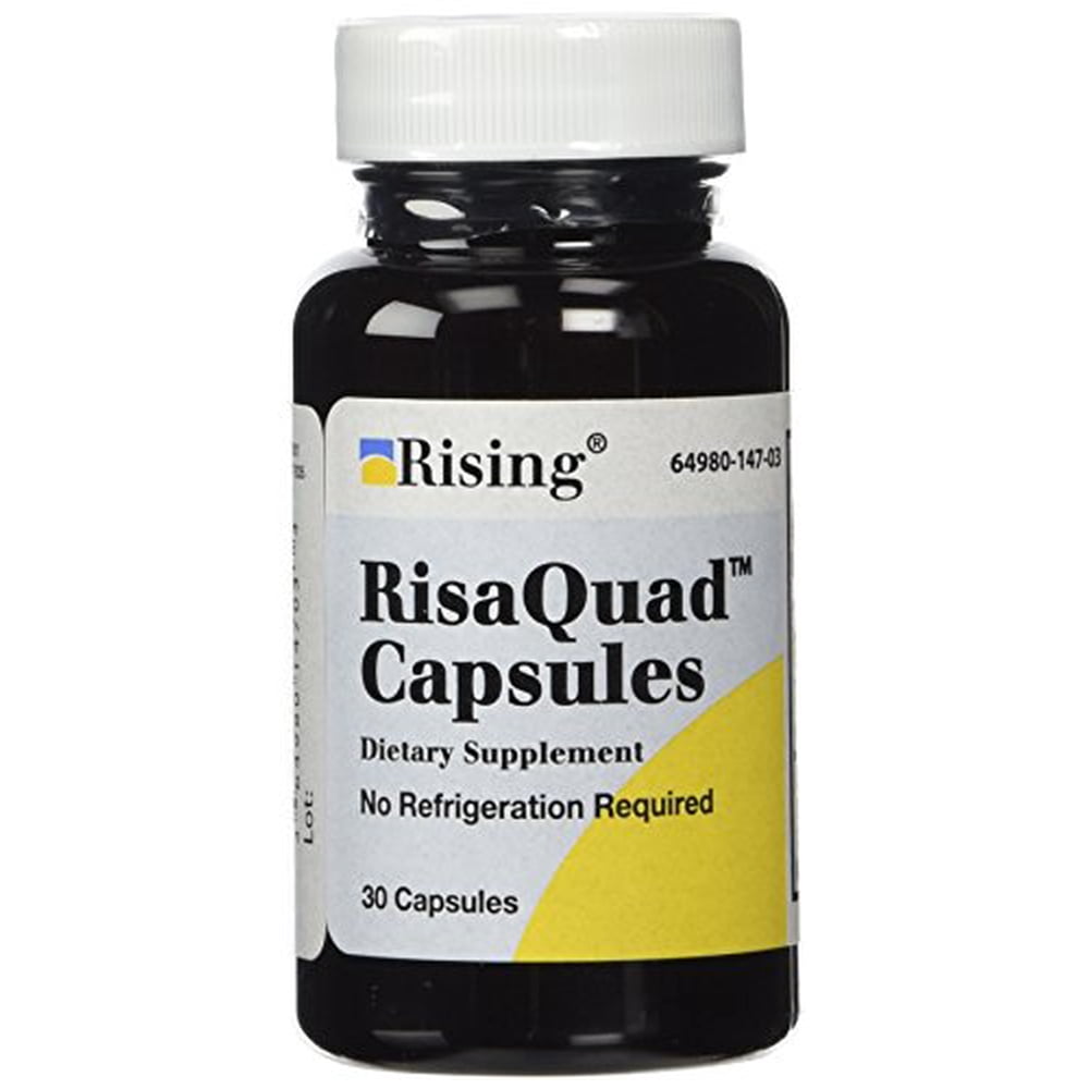 Risaquad Dietary Supplement Capsules, 230 mg, 30 capsules, 3 pack ...