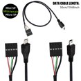 Computer Motherboard USB 2.0 5Pin Male to 9Pin Female Cable Conversion ...