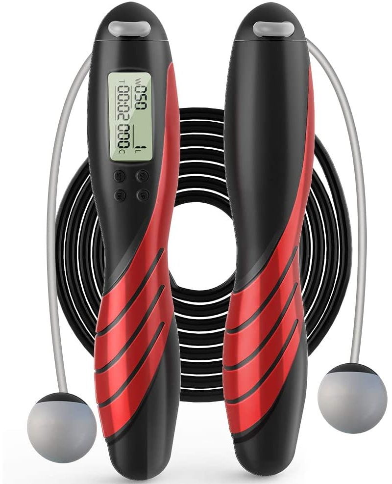 Skipping Rope with Digital Counter, Digital Cordless Skipping Rope ...