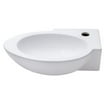 "Nameeks 001900-U-One Hole Cerastyle 25-3/10"" Wall Mounted Bathroom ...