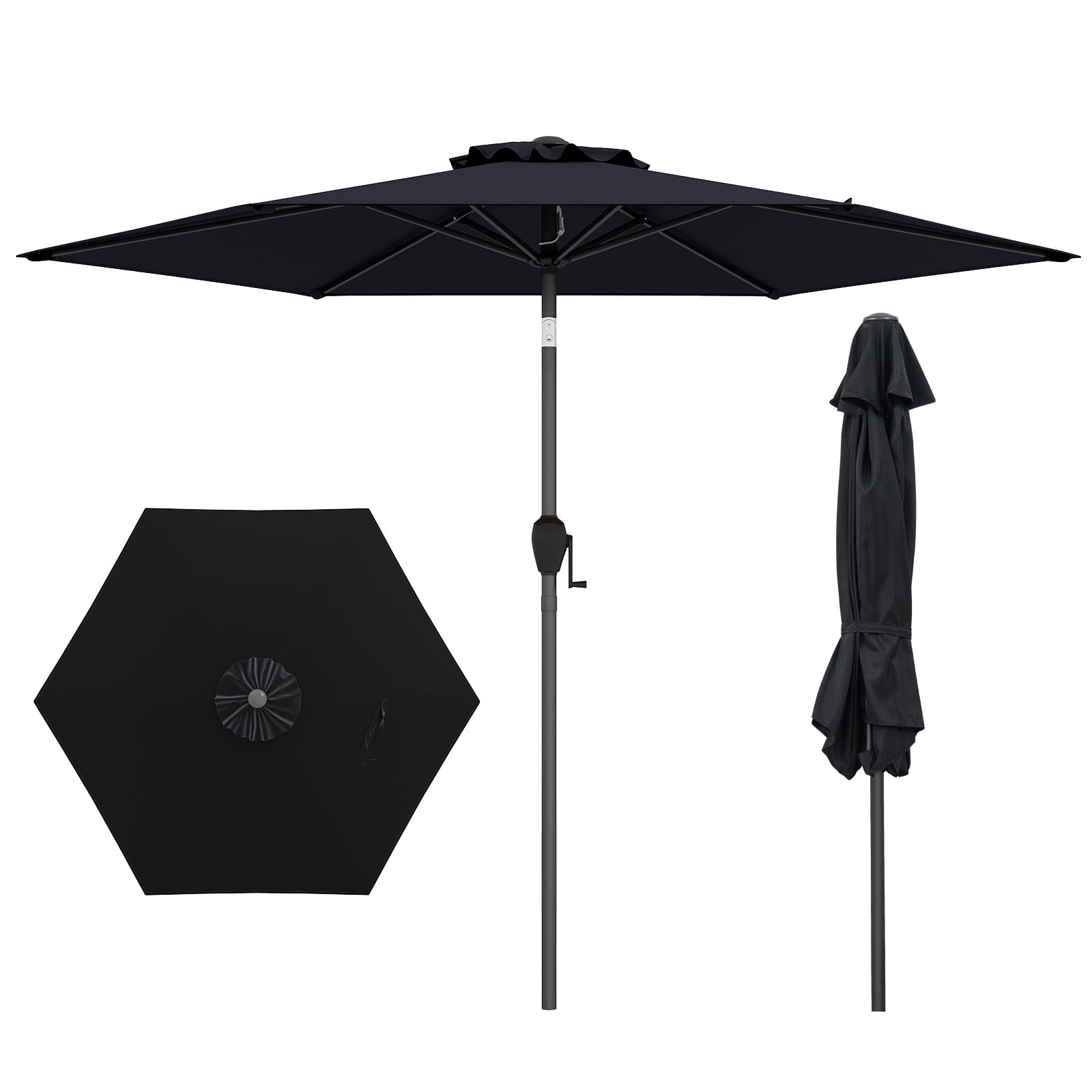 Gymax Parasol de Patio 7,5 Pi pour l'Extérieur, Parasol de Marché ...