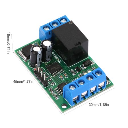 Multifunction Relay Module, 12V 1 Channel RS485 MODBUS RTU Serial Port ...