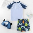 BJUTIR Boys Swimsuits 3 Piece Toddlers And Baby Long Sleeve Short ...
