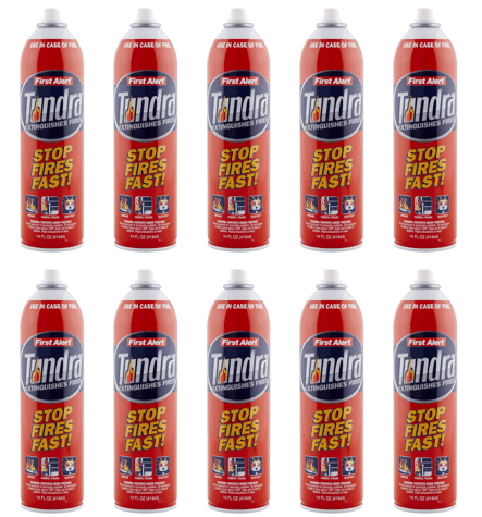 First Alert AF400 Tundra Fire Extinguishing Aerosol Spray, AF400. 10 ...
