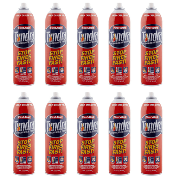 First Alert AF400 Tundra Fire Extinguishing Aerosol Spray, AF400. 10 ...