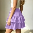 BUIGTTKLOP Boho Mini Skirts for Women Casual Flowy Layered Skorts ...