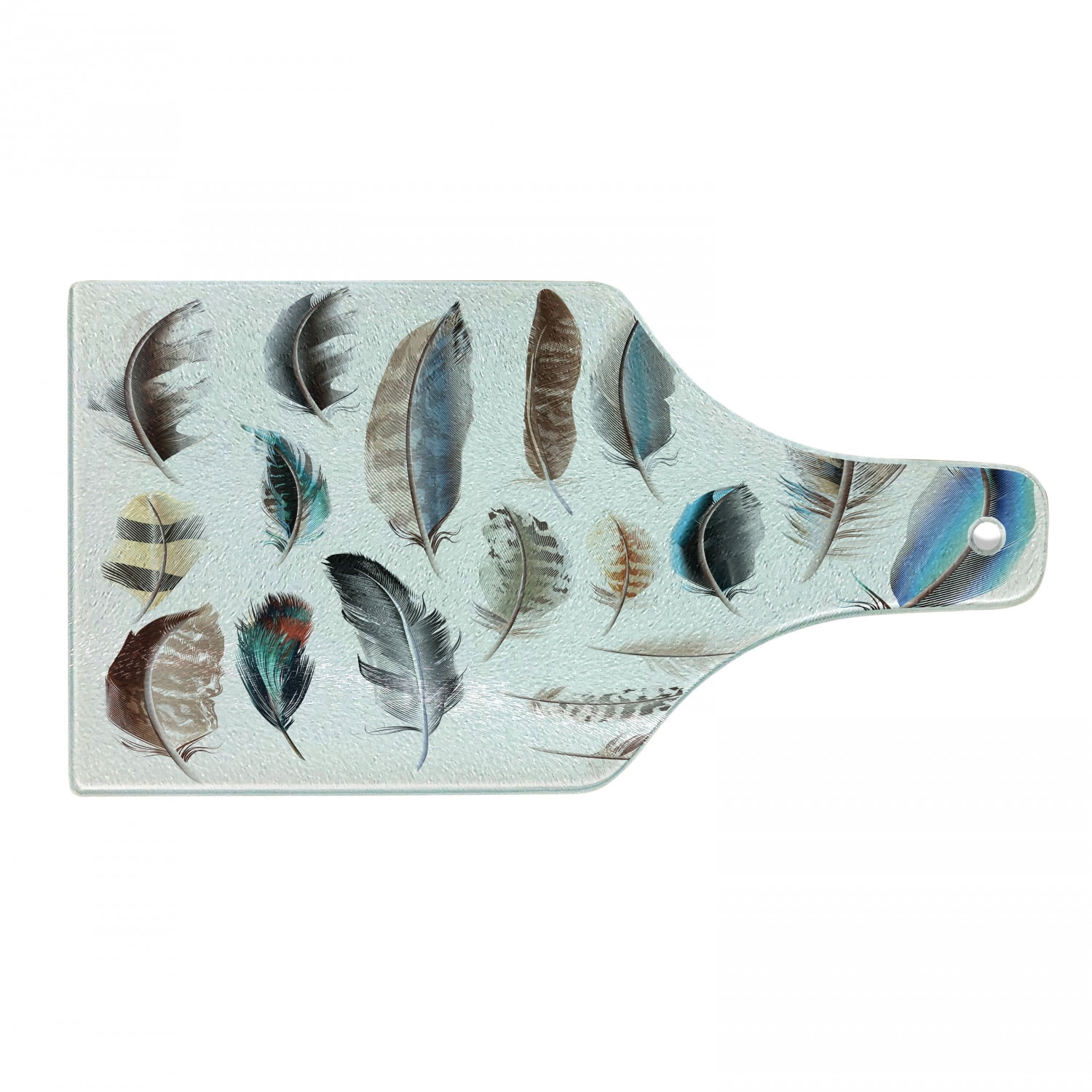 Feathers Cutting Board, Western Feather Setting Pigmented Bird Body ...