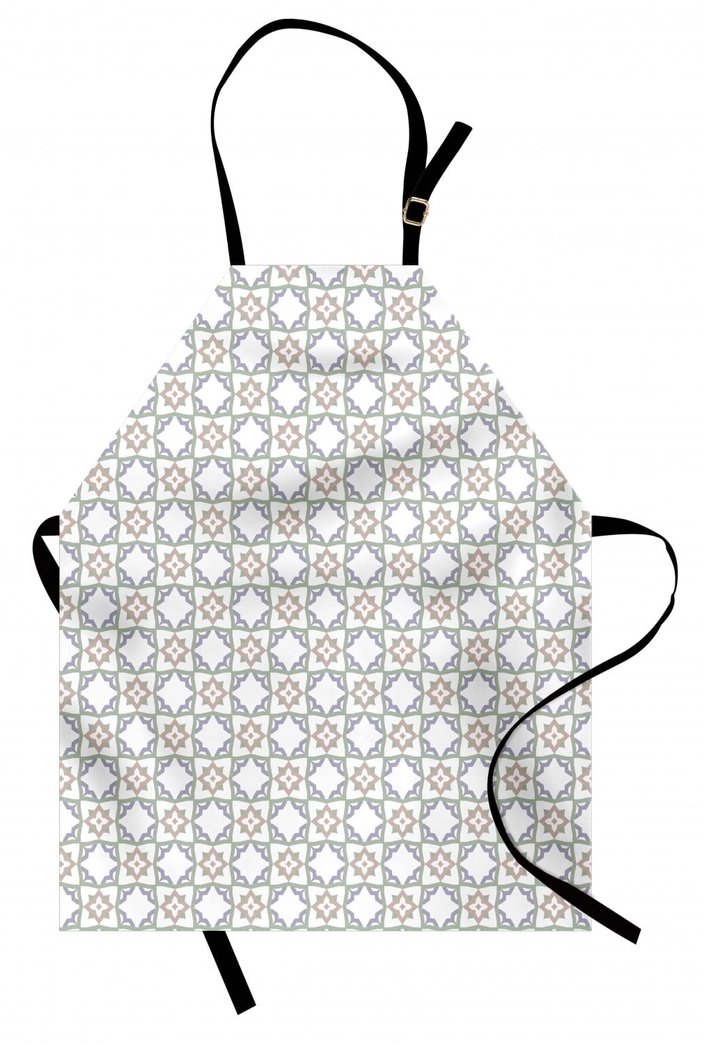 Pastel Apron, Art of Ornamental Tile Inspired Shapes Oriental Structure ...
