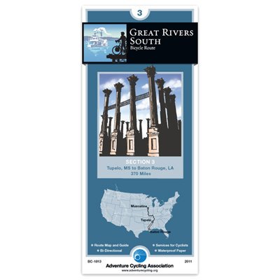 Adventure Cycling MAP ADV GRT Rivers S 03 Tupelo-MStoBATONROUGE-LA ...