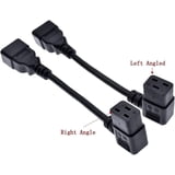 Toptekits C20 to Right Angle C19 Power Cable Cord- 0.6ft/20cm Server ...