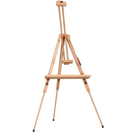 Costway Foldable Wood Tripod Easel Sketching & Painting Tilting Display ...