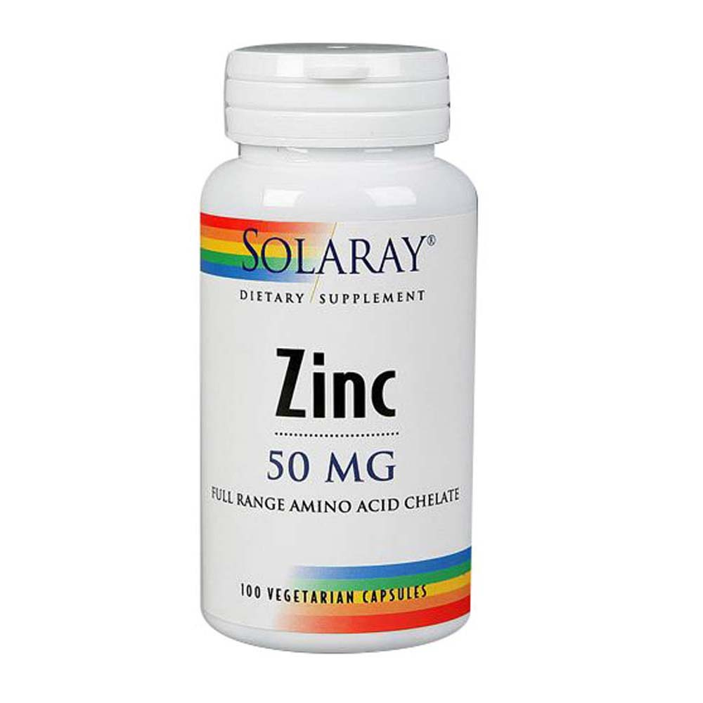 Suplemento Solaray Zinc, cápsulas de 50 mg, 100 unidades | Walmart en línea