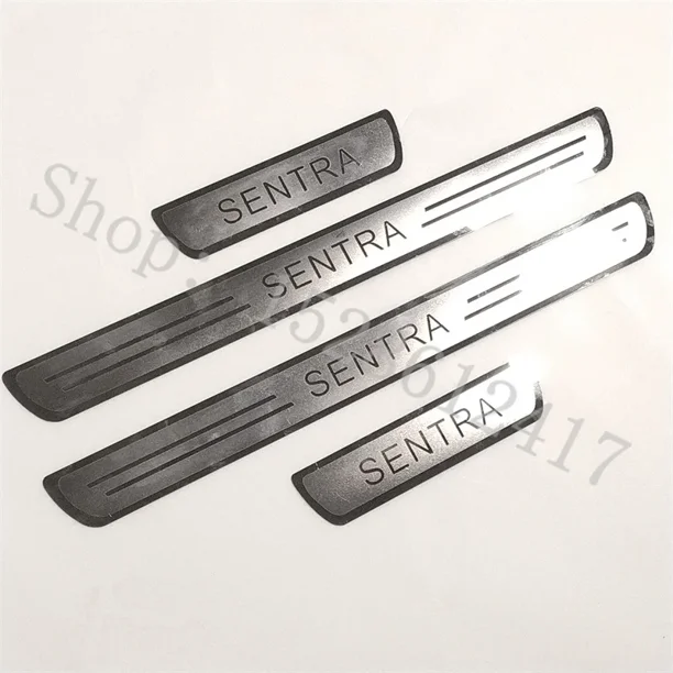 Styling For Nissan Sentra 2014 2015 2016~2024 Door Sill Scuff Plate ...